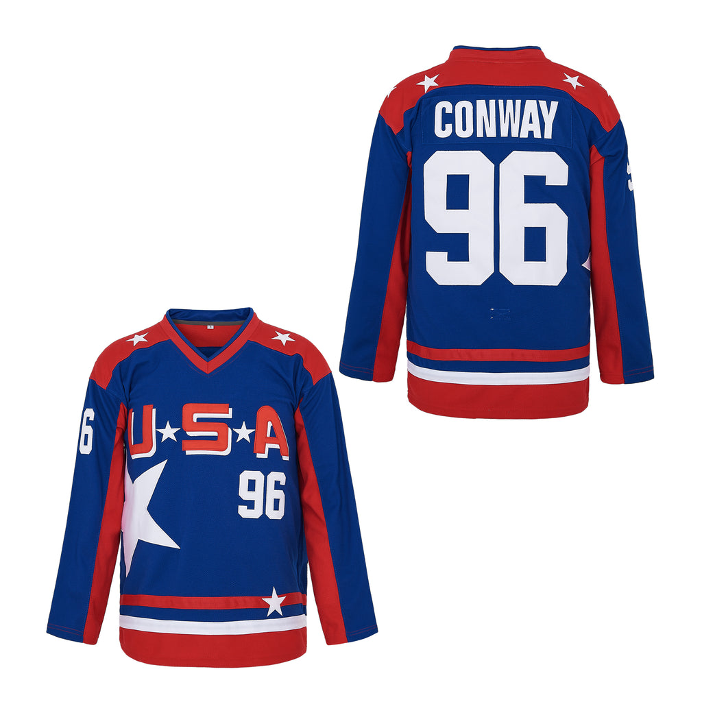 Charlie Conway Mighty Ducks #96 Team USA Hockey Jersey - MadeJersey